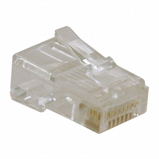 RJ45 Plug,Cat5e,4-pair Conductor,10pack - Grainger