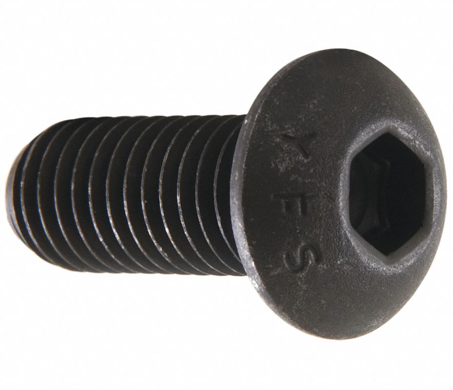TYAMSA Tornillo de Cabeza Hueca,Redonda,3/8"-24,1" Long., Material ...