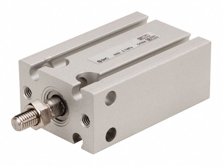 SMC, 16 mm Bore Dia, 10 mm Stroke Lg, Compact Cylinder - 43NJ65|CDU16-10D - Grainger