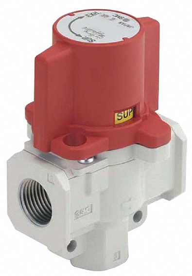 SMC Pressure Relief, 3 Port Valve, Air Flows RT - 58JX78|VHS40-N04B-RZ - Grainger