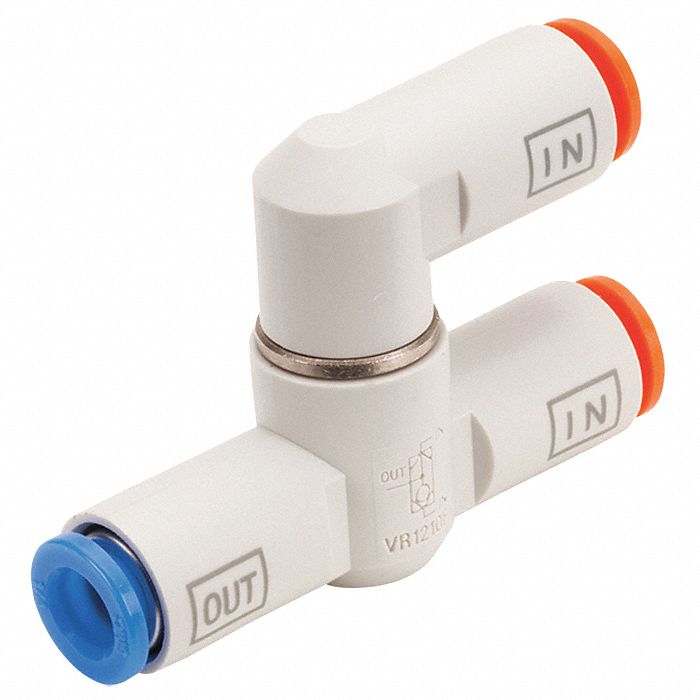 SMC, 1/4 in, 7 psi to 145 psi, Shuttle Valve - 43NL23|VR1210F-07 - Grainger