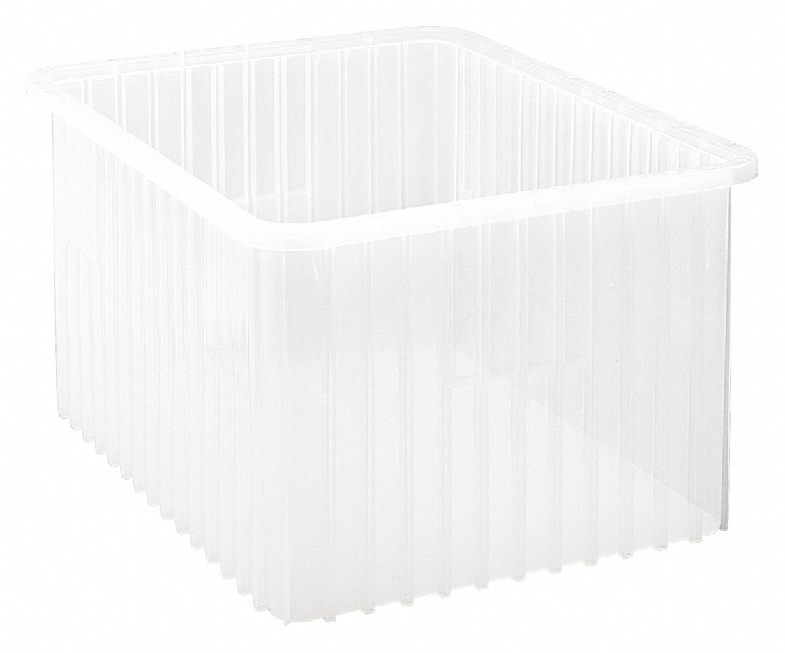 Grid Containers,Clear,22-1/2x17-1/2x12 - Grainger