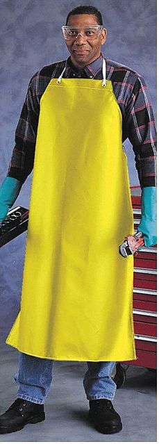 ALPHATEC Delantal Protector, Amarillo, Longitud 45", Ancho 35 ...