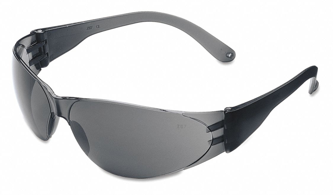 CREWS, Safety Glasses,Black Frame,Gray Lens - 43PE29|CL112 - Grainger