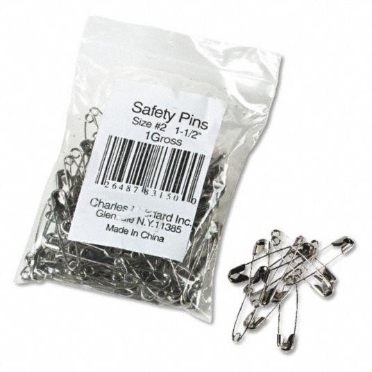 Inch, Ungraded, Safety Pin,PK144 - 43PJ31|83150 - Grainger