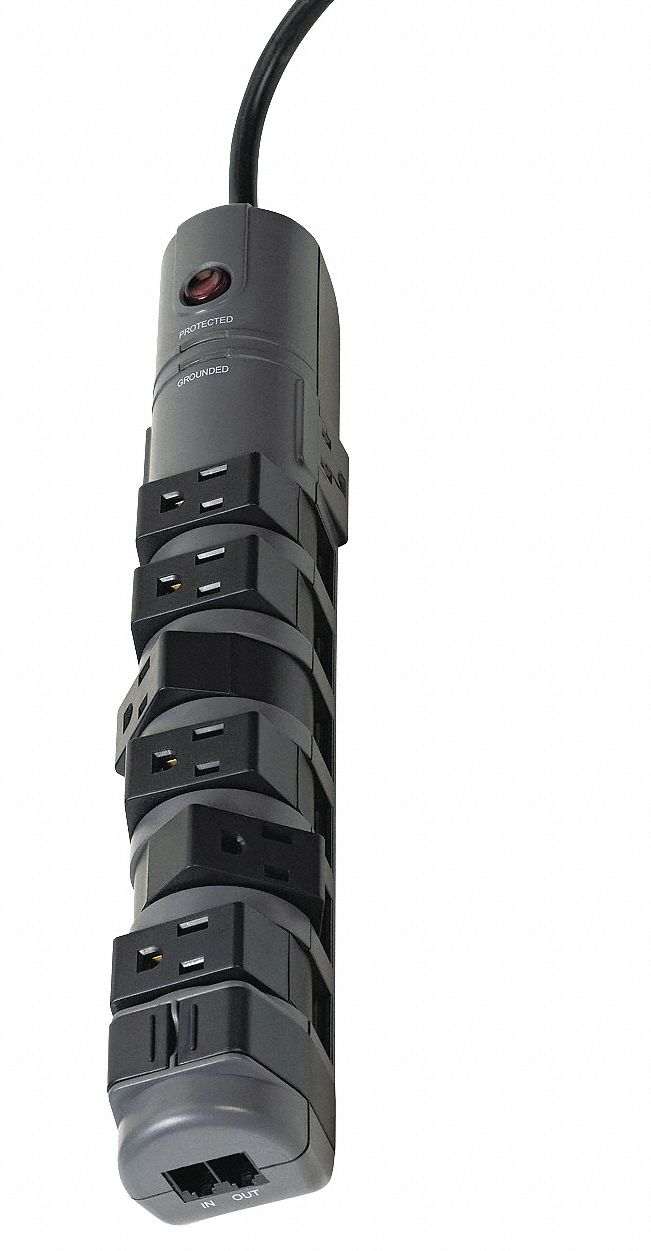 BELKIN, Pivot Plug Surge Protector - 43RN90|BP108200-06 - Grainger