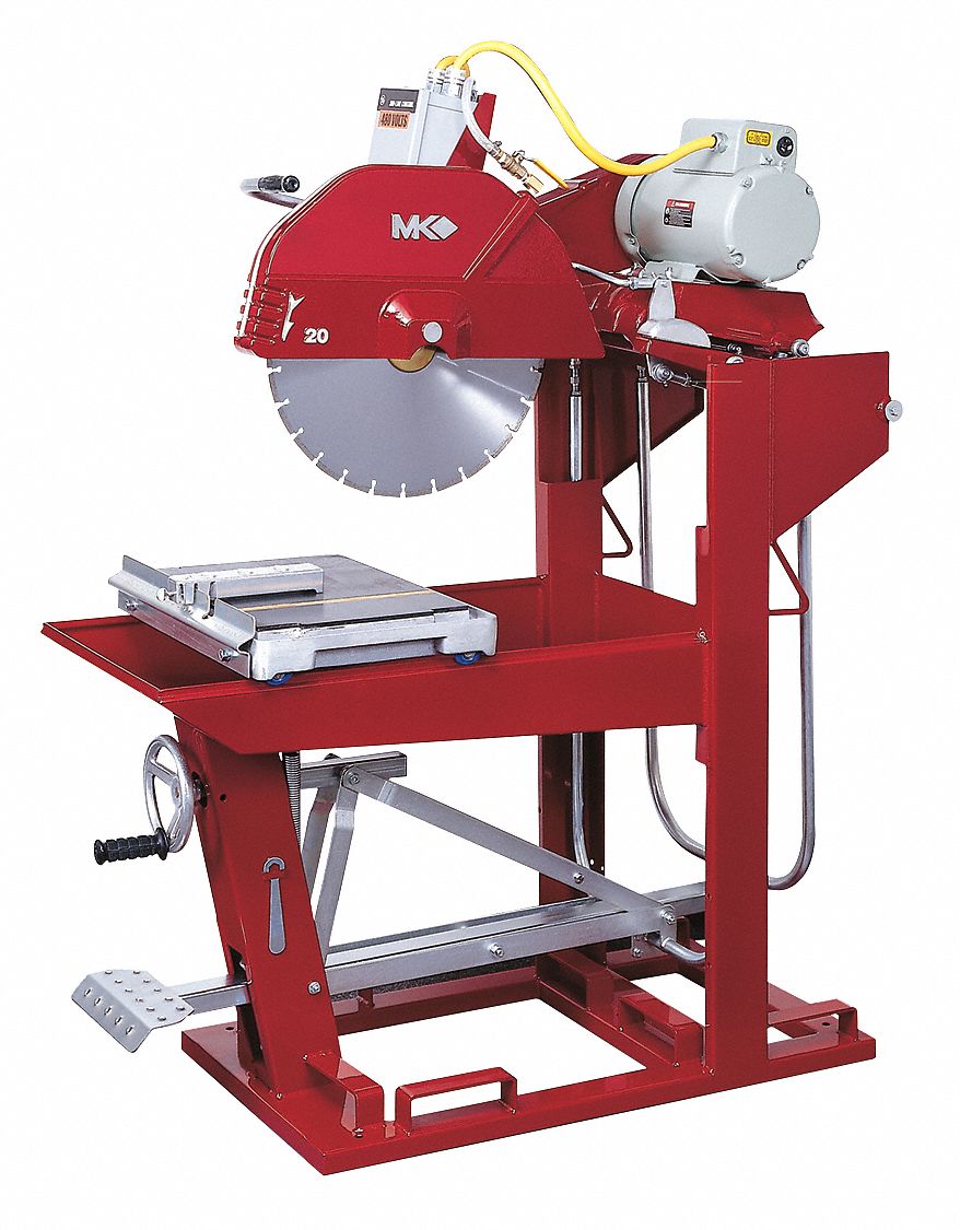 MK DIAMOND PRODUCTS, Block Saw,230V,3-Phase,14",7-1/2 HP - 43RY16 ...