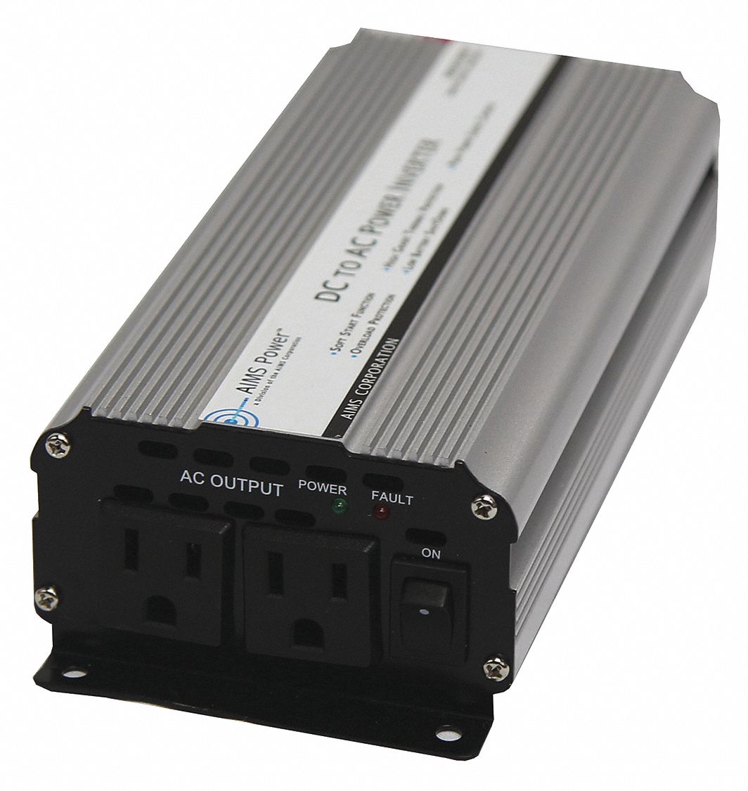 AIMS POWER, Power Inverter,800W,w/Cables - 43TD34|PWRINV800W - Grainger