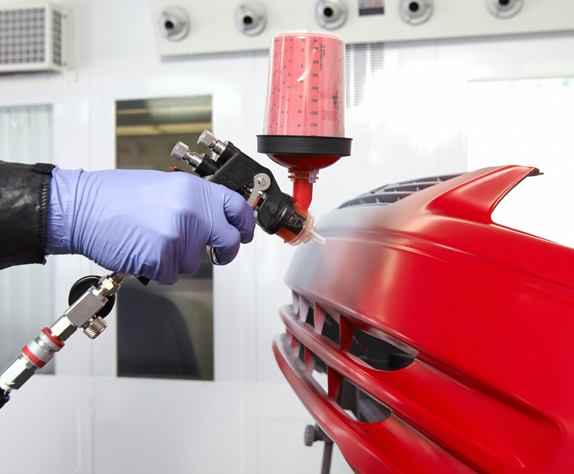 3M HVLP Spray Gun: Pressure, 13 cfm @ 20 psi, Variable Nozzle Size, 10 ...