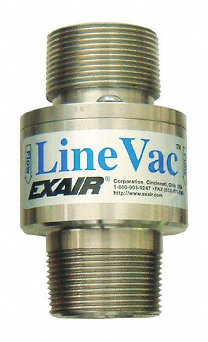 EXAIR, Threaded Line Vac,Stainless Steel,1" - 43VX52|141100 - Grainger