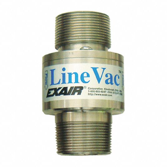 EXAIR, Threaded Line Vac,Stainless Steel,1" - 43VX52|141100 - Grainger