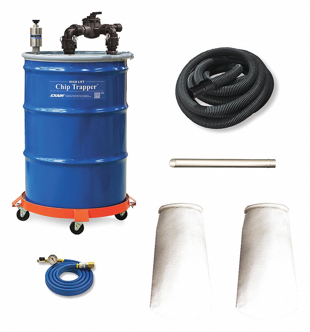 EXAIR, High Lift Chip Trapper System,110 gal. - 43VZ43|6190-110 - Grainger