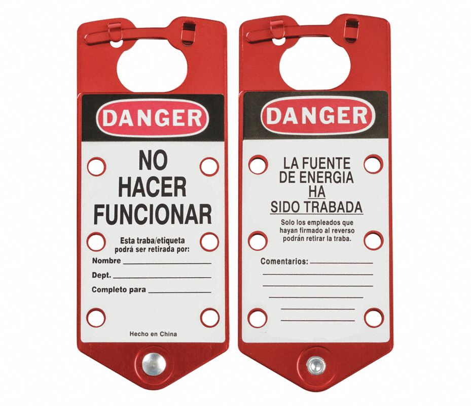 BRADY Etiqueta de Peligro, 1-429/1000", 5/16", Encajar - 43WJ13 | 39480 ...