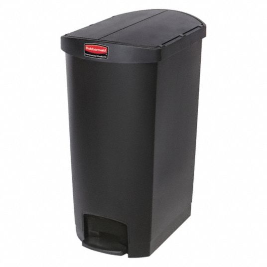 Slim Jim Resin Step On,18 gal.,Black - Grainger