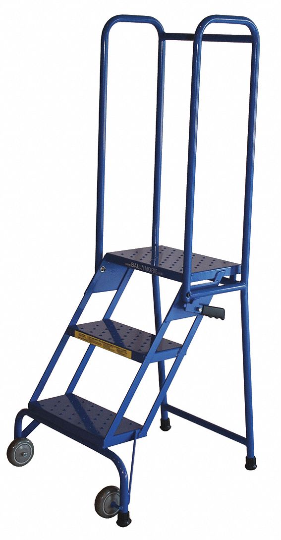 Tilt and Roll Ladder,Steel,30 In.H - Grainger