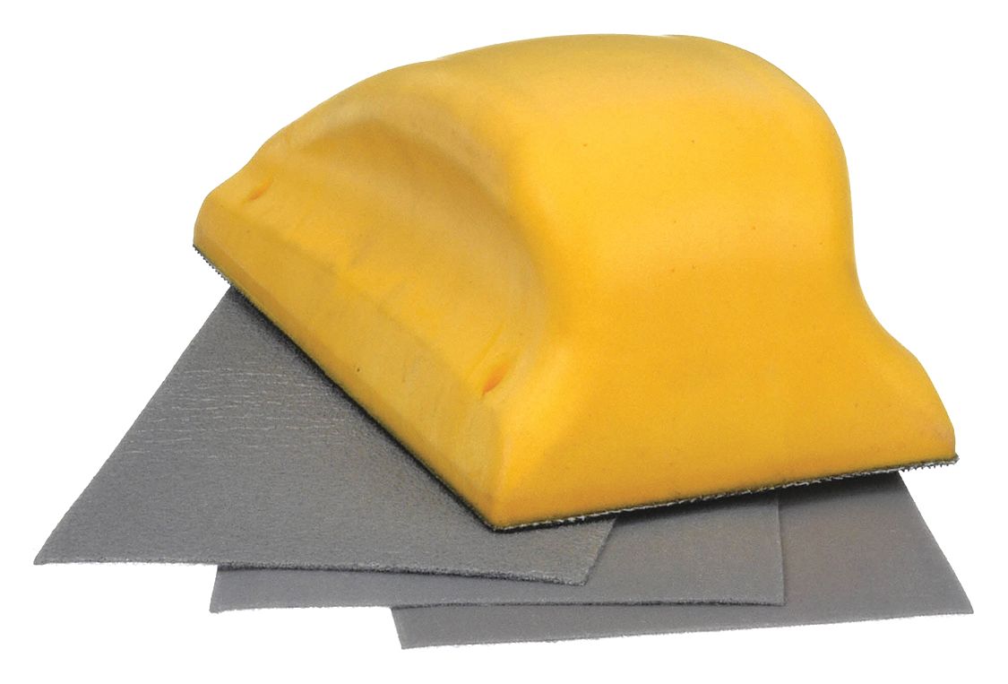 GATOR FINISHING, 3 in x 5 in, Hook-and-Loop, Finishing Block Kit ...