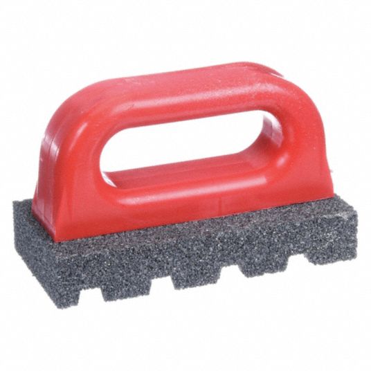 Fluted Rubbing Brick, 20 Grit, 8 in L X 3 1/2 in W, Silicon Carbide ...