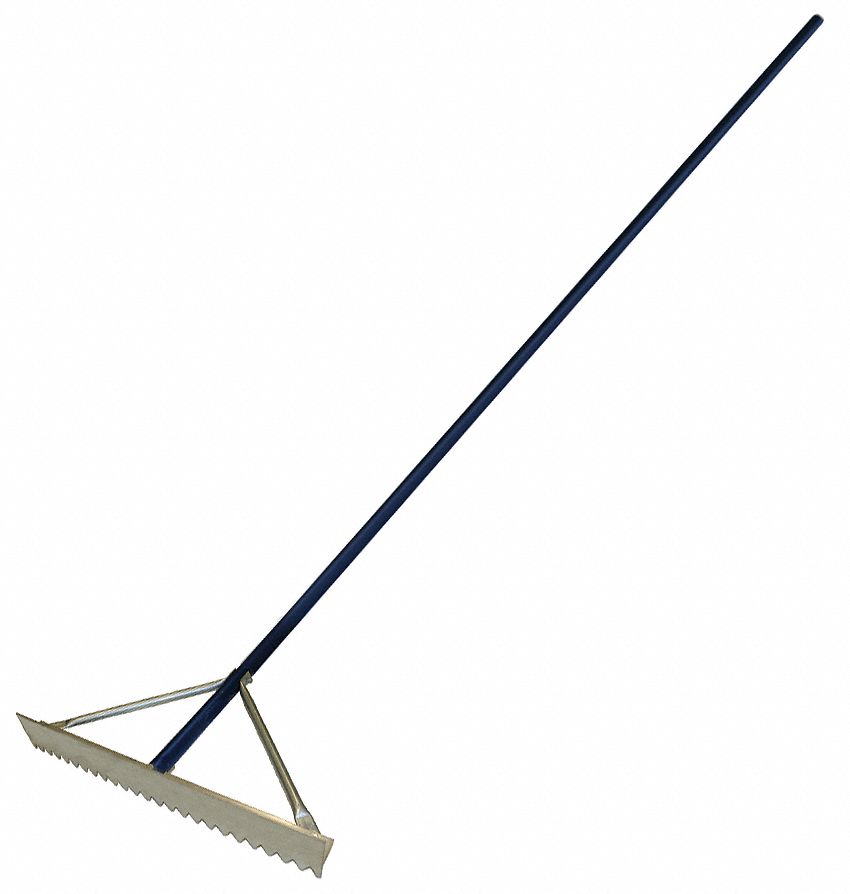 KRAFT TOOL ASPHALT RAKE,MAGNESIUM,43 TINES,7 FT. - Road and Asphalt ...