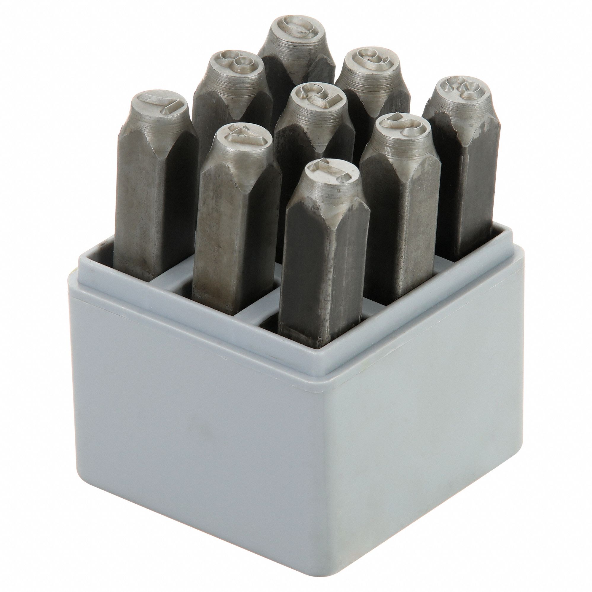 C.H. HANSON, 0 thru 9 (6 doubles as 9), 1/4 in Character Ht, Hand Stamp ...