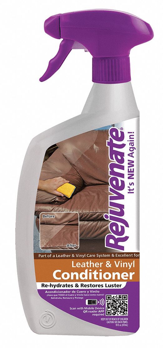 REJUVENATE, 16 oz Container Size, Leather/Vinyl Conditioner - 43Y677 ...