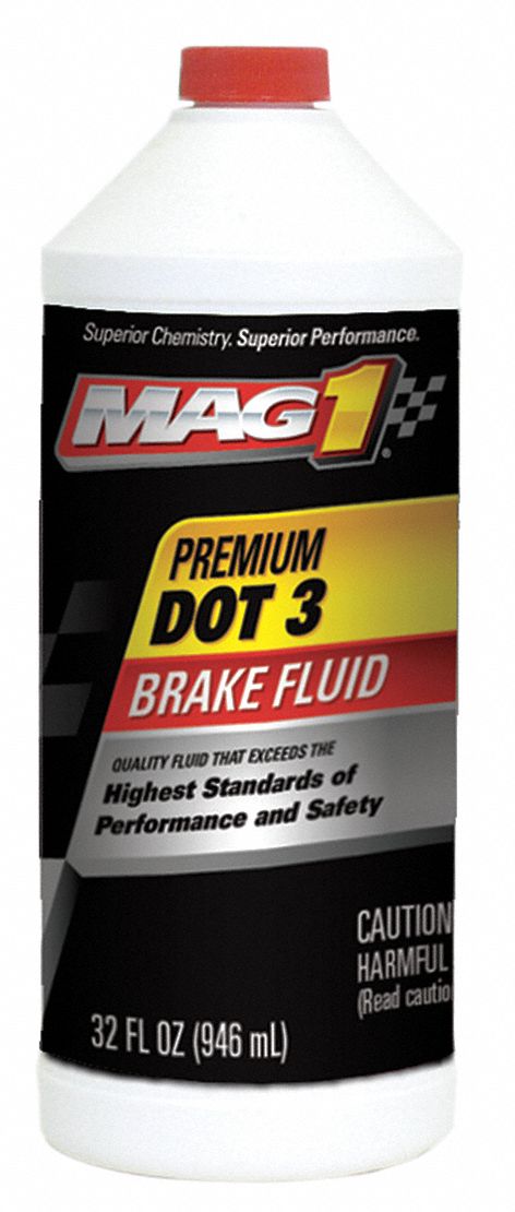 MAG 1 32 oz.. Plastic Container Brake Fluid - 43Y857|MG20BFPL - Grainger