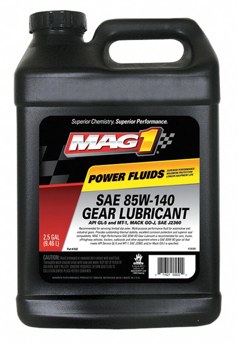 MAG 1, 2.5 gal Container Size, Jug, Gear Oil - 43Y909|MAG00832 - Grainger