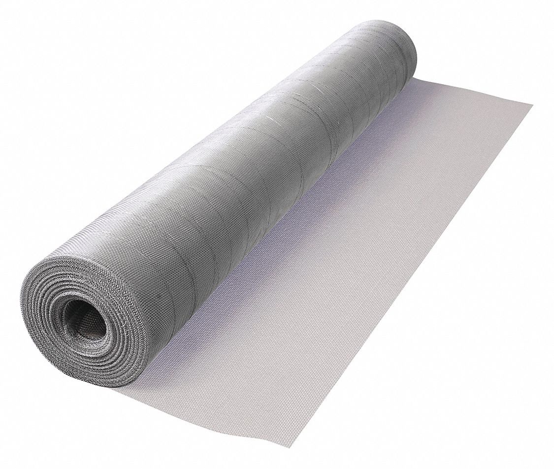 SURTEK Malla,Acero,35" An,100 pies L,Gris,Fino - 43YE94 | 138122 ...