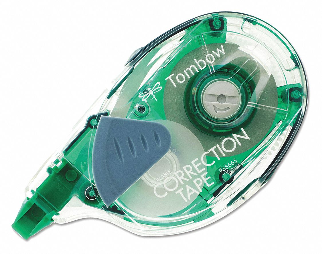 TOMBOW, Correction Tape,1/6" x 472",White - 43YM99|68665 - Grainger