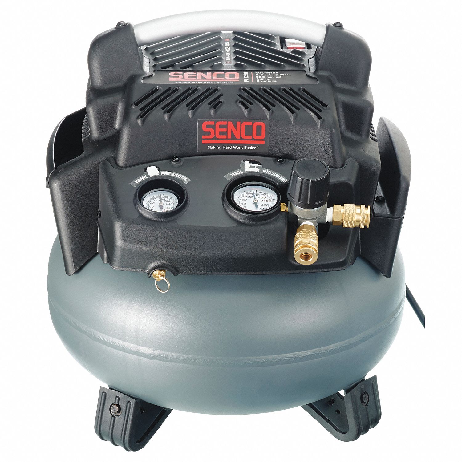 SENCO, Pancake Air Compressor,6 gal.,1-1/2 HP - 43YN57|PC1280 - Grainger