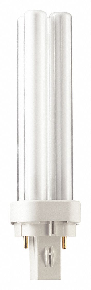 PHILIPS, 2-Pin (GX23-2), PL-C, Compact Fluorescent Bulb - 492Z08|PL-C ...