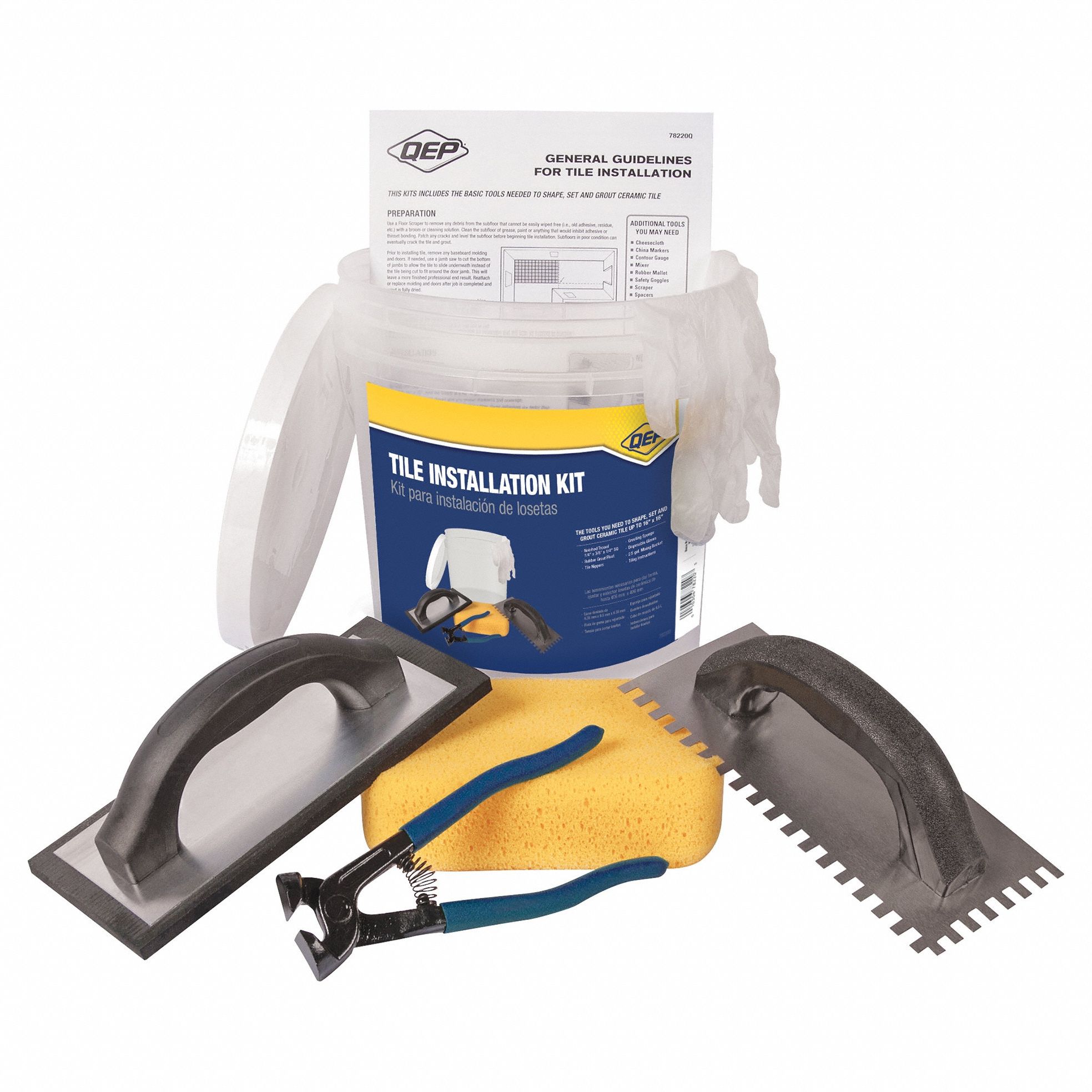 QEP, Ceramic Floor Tile Installation Kit - 43Z112|78220Q - Grainger