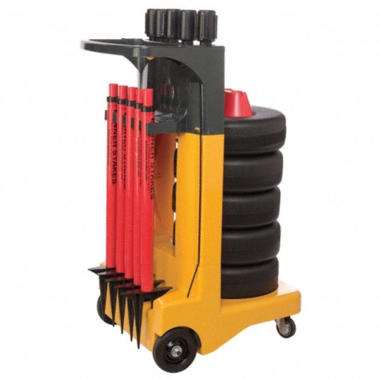 Barricade System,Red,Danger High Voltage - Grainger