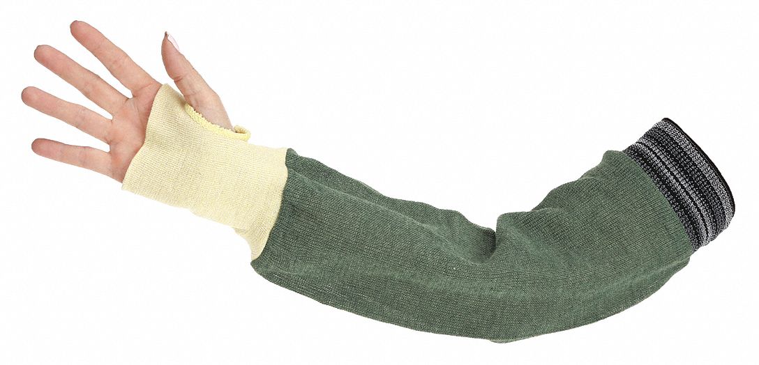 TILSATEC, ANSI/ISEA Cut Level A4, Green, Cut-Resistant Sleeves - 43Z440|TTP850-18-TS - Grainger