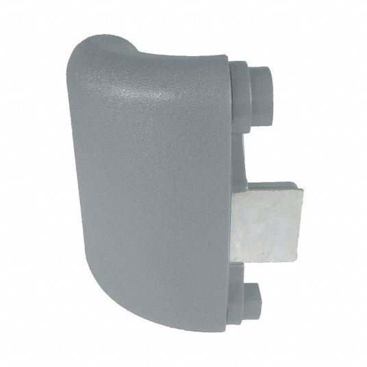 PAWLING CORP, PVC, Silver Gray, Handrail Corner - 43Z693|IBR-537-0-210 ...