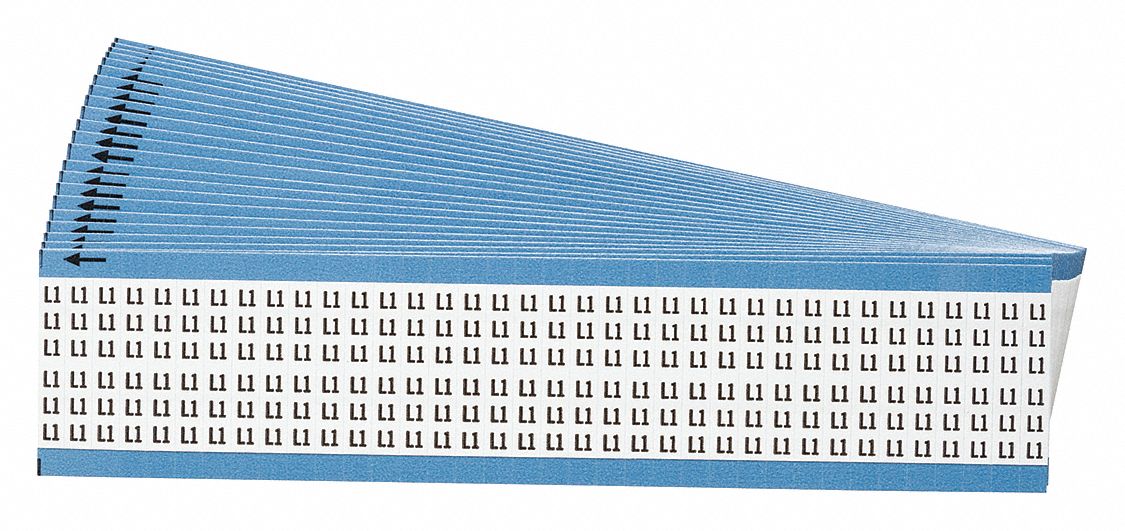 Wire Markers,Legend L1,Black/White,PK25 - Grainger