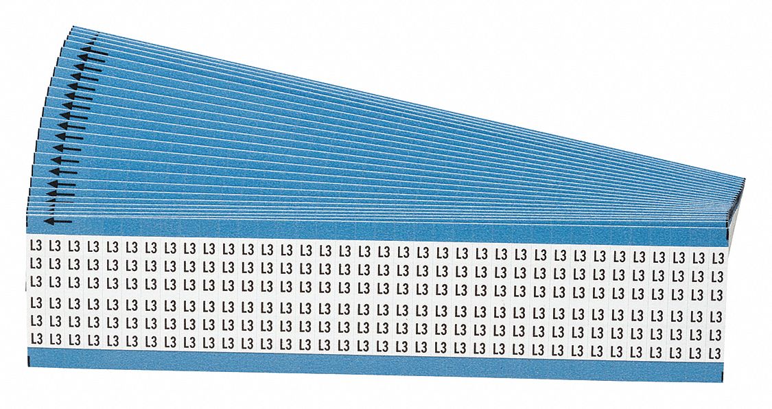 Wire Markers,Legend L3,Black/White,PK25 - Grainger