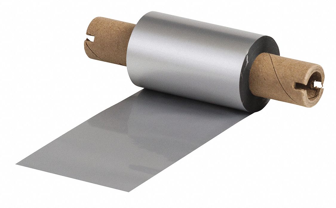 2 13/64 in x 242 ft, Silver, Label Printer Ribbon - 43ZM08|R4513-SV ...