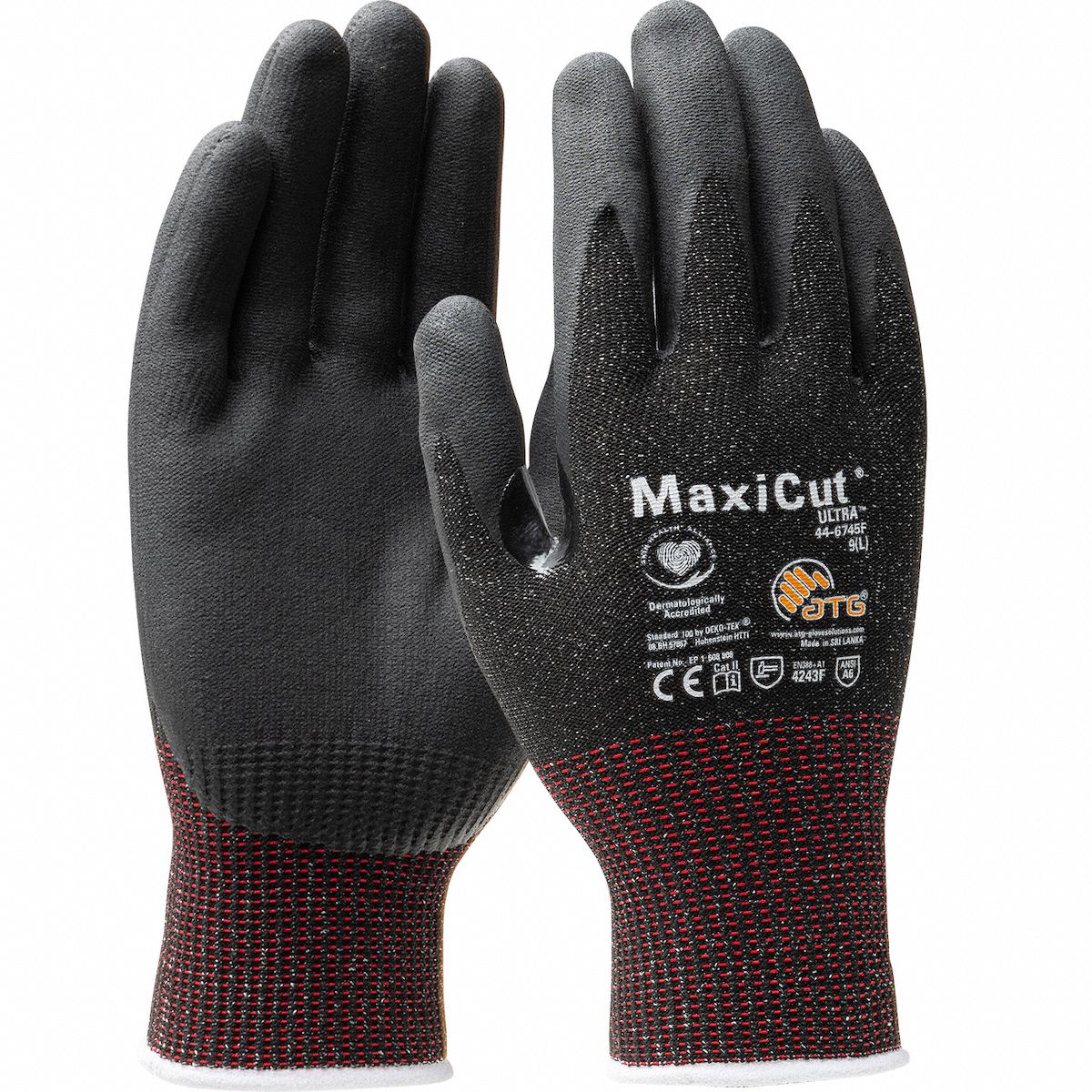 ATG, S ( 7 ), ANSI Cut Level A6, Knit Gloves - 824LW3|44-6745F/S - Grainger