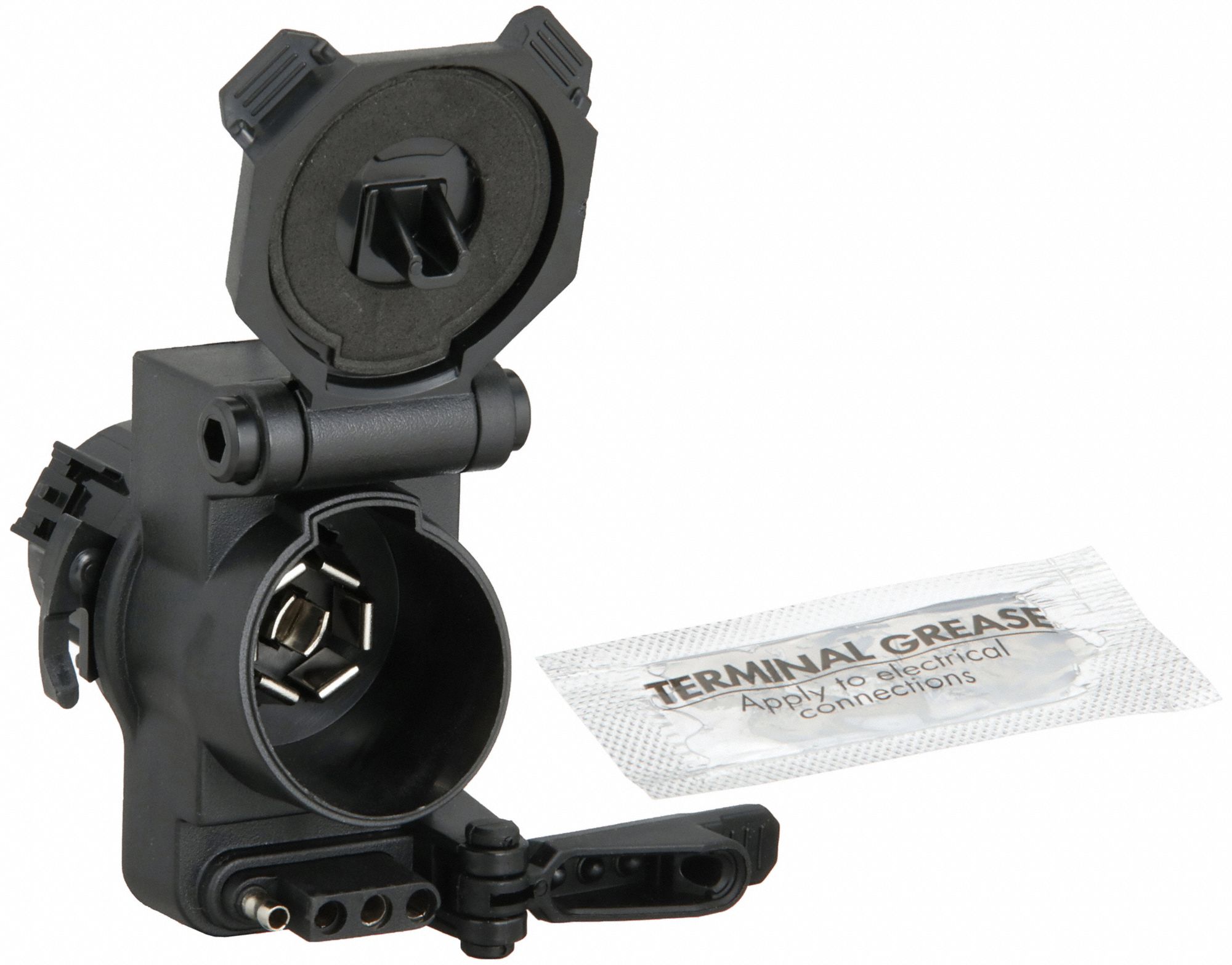 HOPKINS TOWING SOLUTIONS T-Connector: 4-Way/7-Way, PVC, GM Tow Vehicle ...