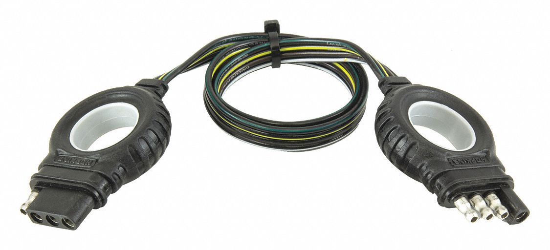 HOPKINS TOWING SOLUTIONS T-Connector: 4-Way, PVC, 16 ga_18 ga Wire ...