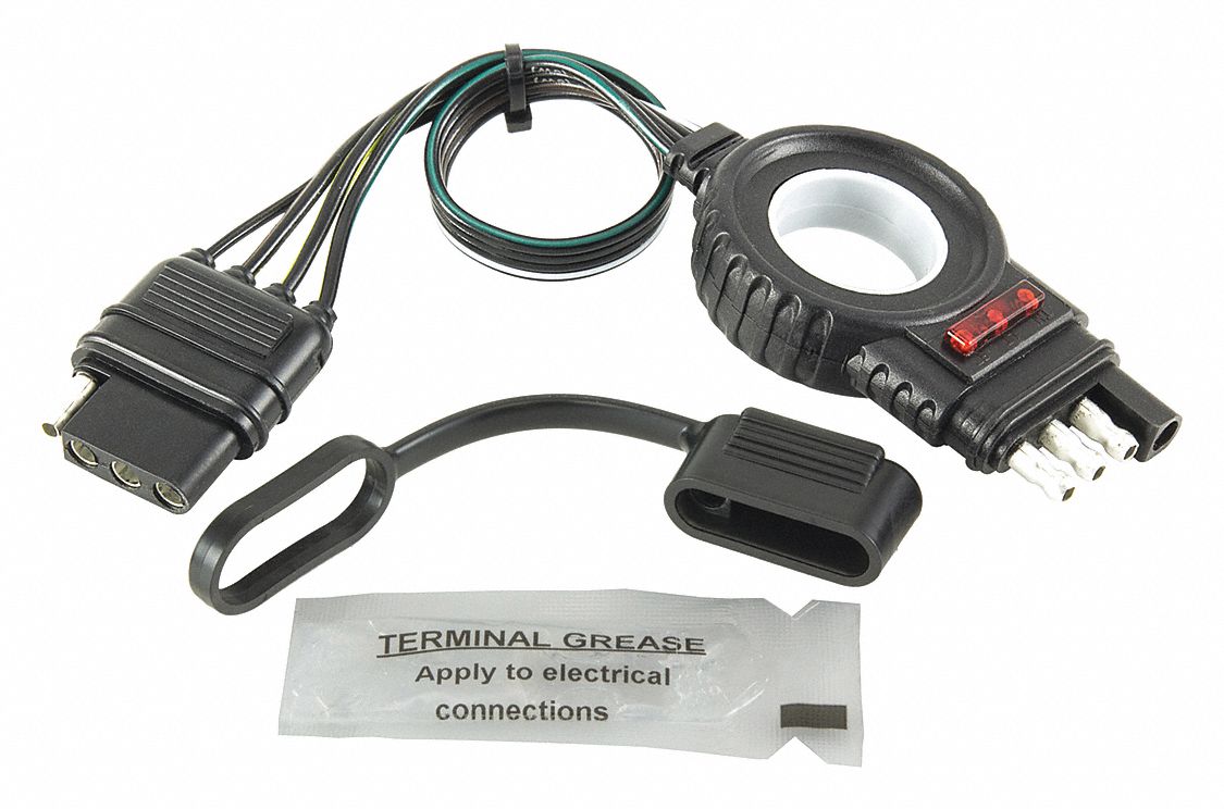 HOPKINS TOWING SOLUTIONS T-Connector: 4-Way, PVC, 16 ga_18 ga Wire ...