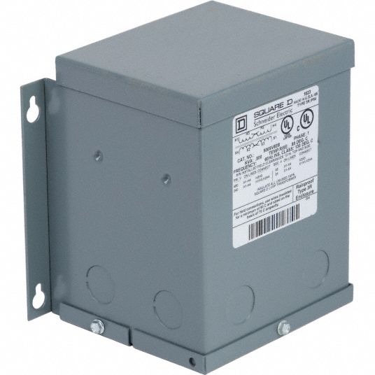 SQUARE D, 500 VA Power Rating, 240 x 480V AC, Buck Boost Transformer ...