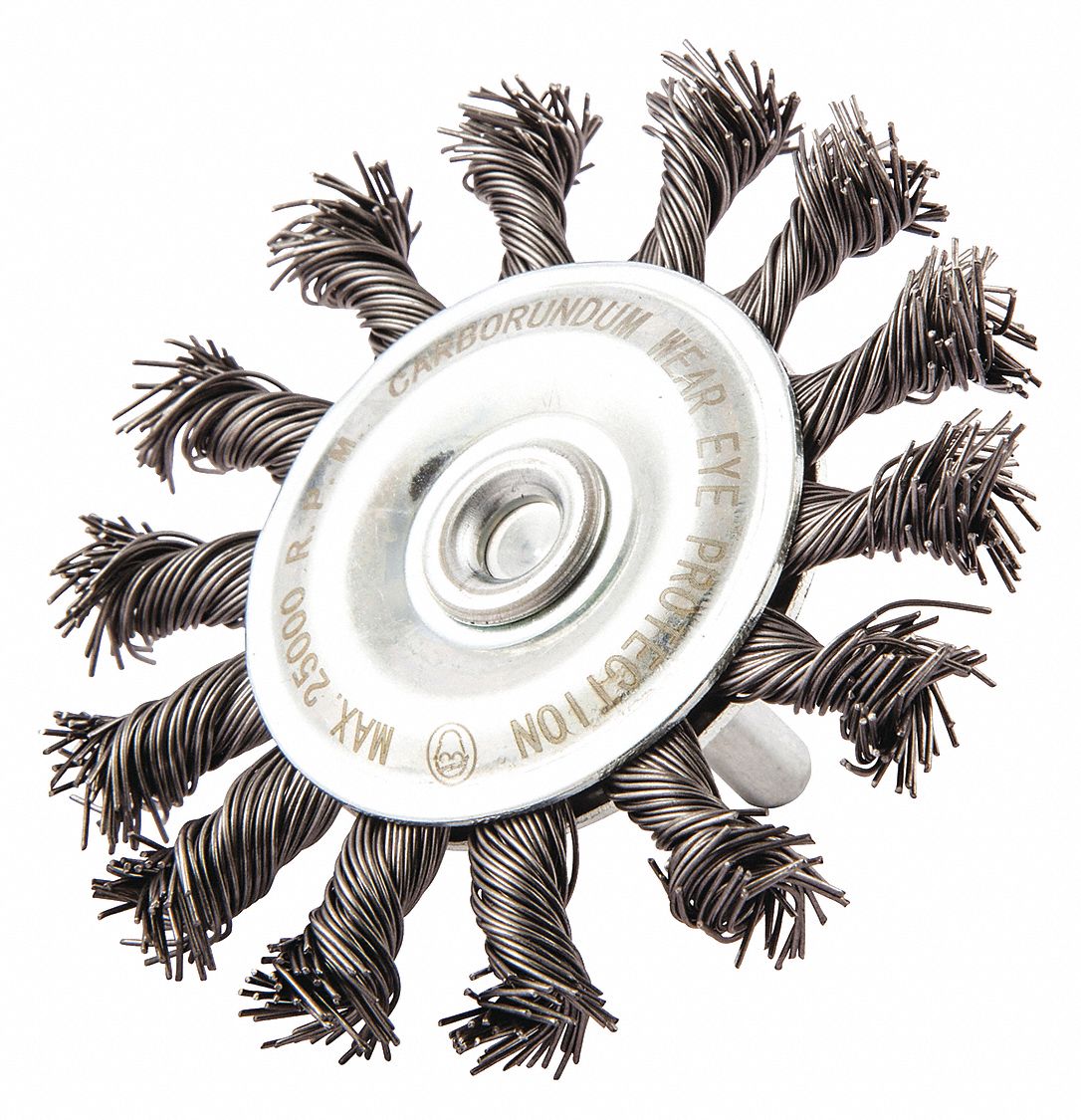 Twisted Steel, 3 1/4" Dia x 1/4" Wd, Wire Wheel Brush - 443M60 ...