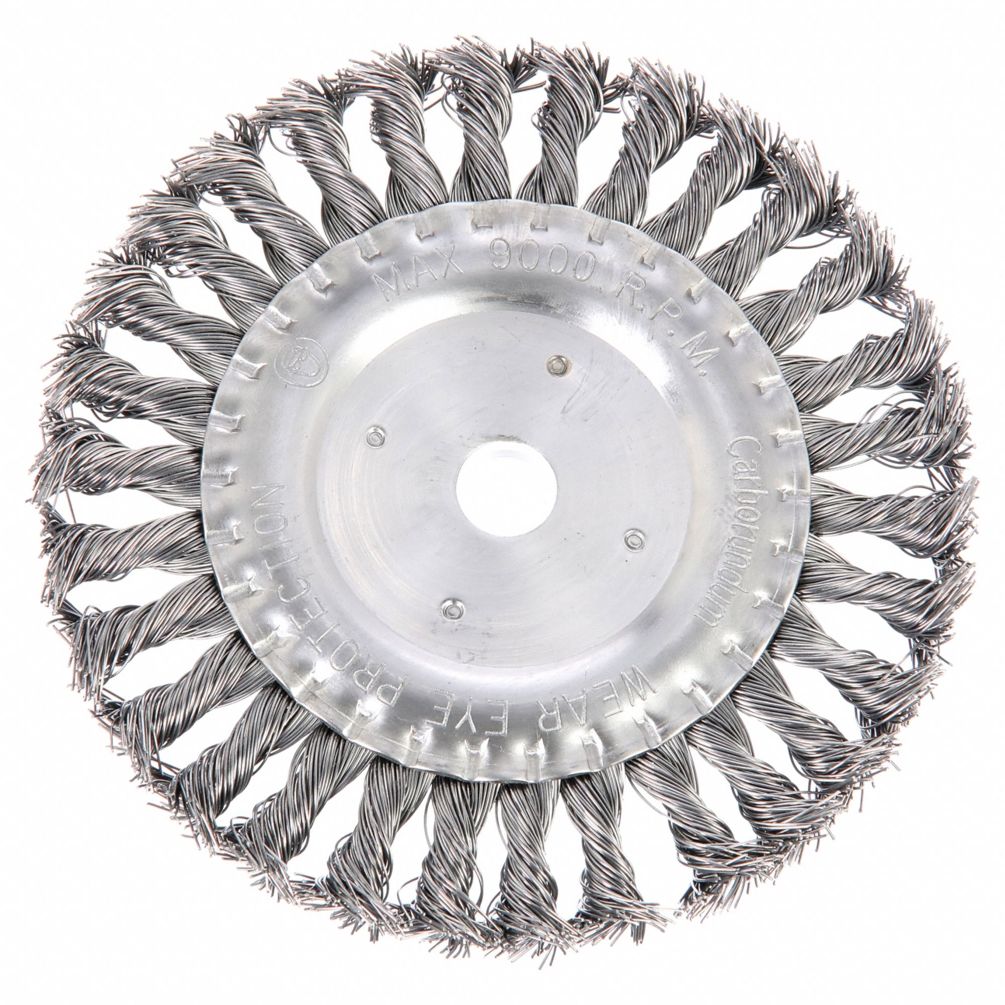 Twisted Steel, 6 in Dia x 5/8 in Wd, Wire Wheel Brush - 443N70 ...