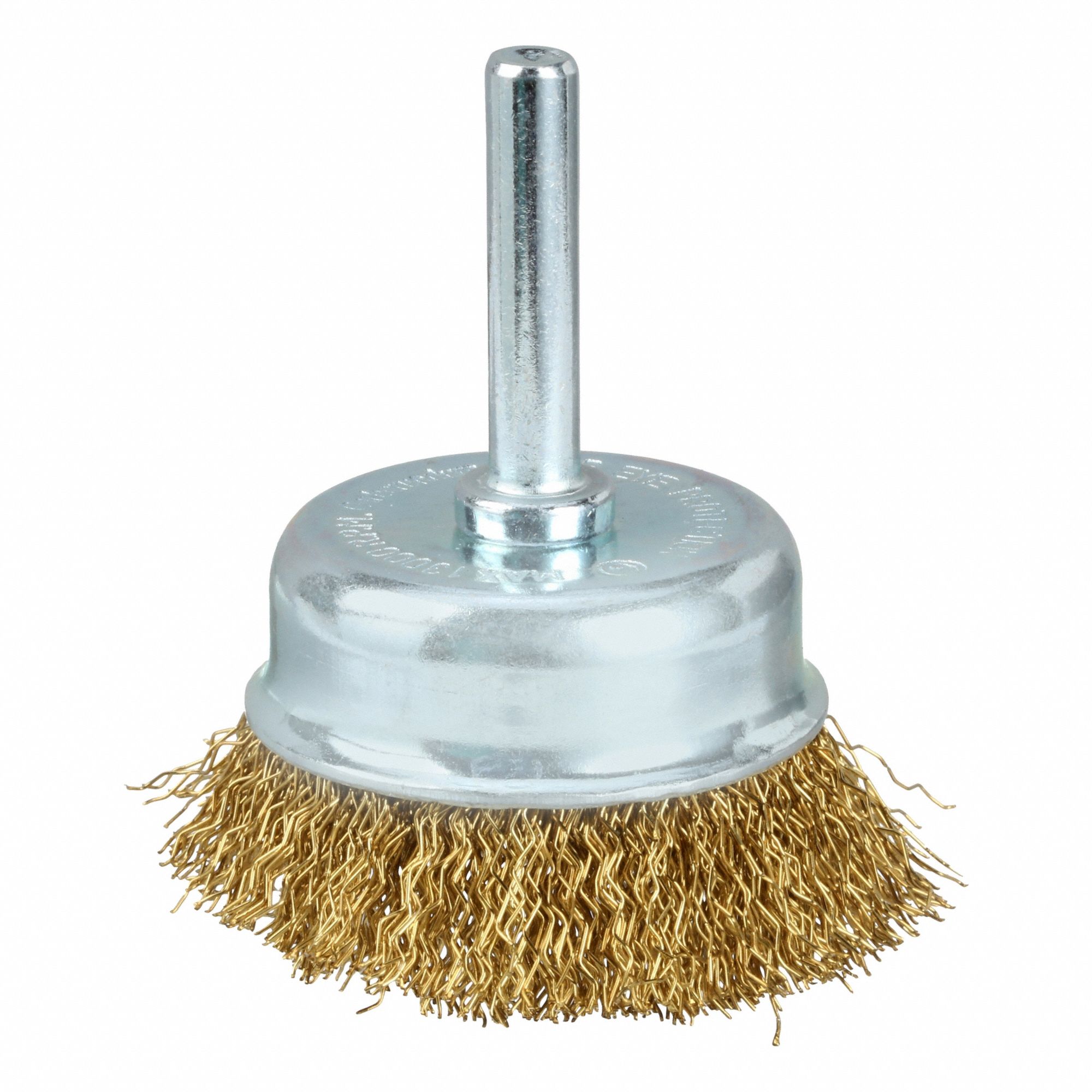 Crimped Brass, 2 in Brush Dia, Cup Brush - 443N77|66254443044 - Grainger