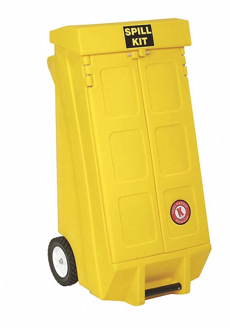 SPILLTECH SPILL KIT, 40 X 20 X 20 IN CONTAINER SIZE, LOCKABLE, YELLOW ...