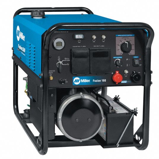 MILLER ELECTRIC Engine-Driven Welder: Fusion 160, Gasoline, 13.4 hp ...