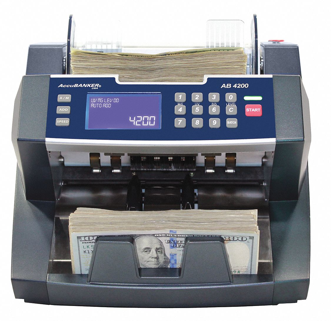 ACCUBANKER 300 Bills 110V AC 60 Hz Bill Counter 444D65 AB4200