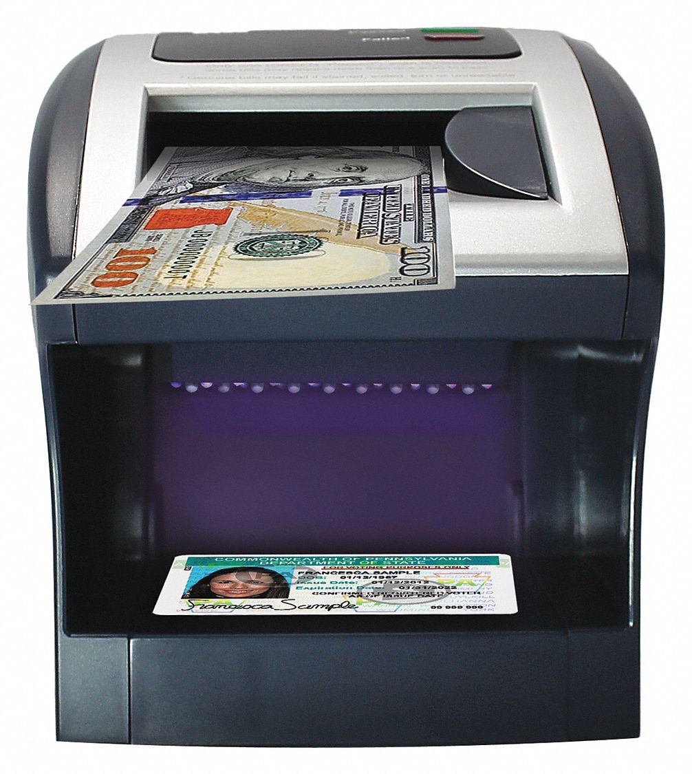 ACCUBANKER, 110V AC, Counterfeit Detector - 444D74|D490 - Grainger