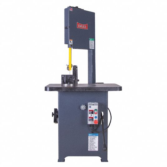 DAKE CORPORATION, 9 in Throat Dp - Vertical, 70 to 540 SFPM, Band Saw ...